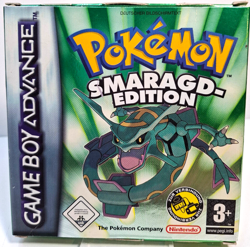 Pokemon Emerald Edition - Game Boy Advance Nintendo Game Boxed ...