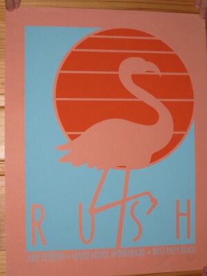 Rush Poster Silkscreen Signed Numbered June 15 | eBay