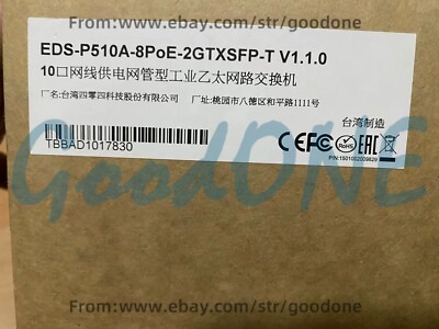 1PC NEW MOXA EDS-P510A-8PoE-2GTXSFP-T Industrial Switch | eBay