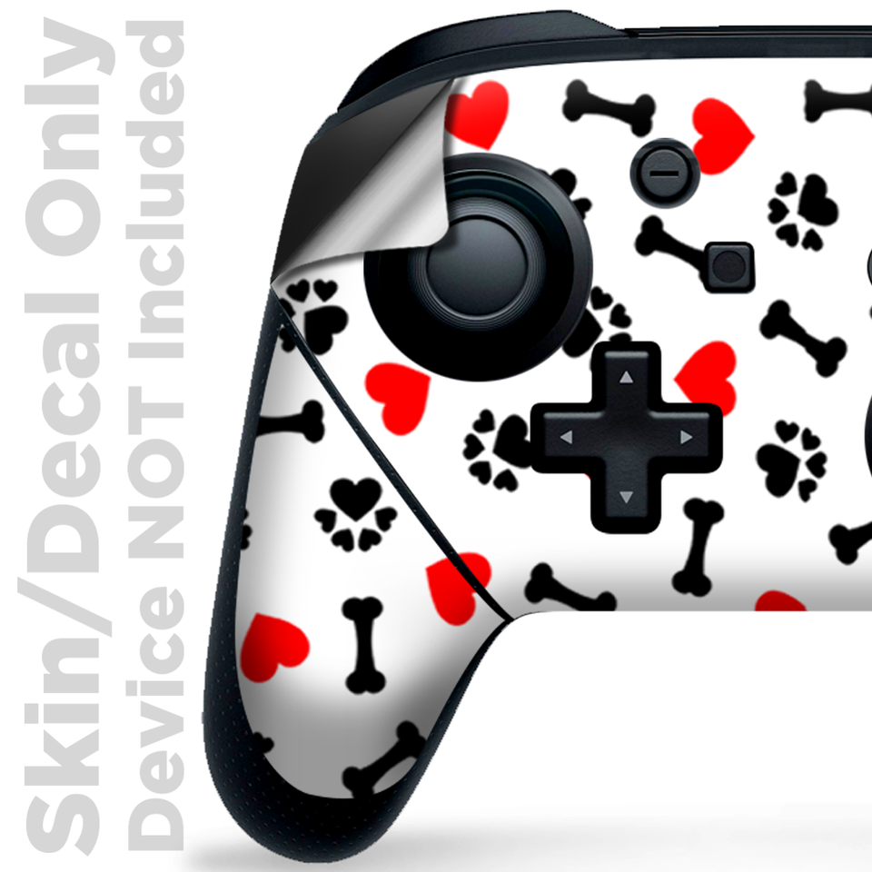 Nintendo Switch Pro Controller Skin Decal Vinyl Wrap - I love dogs ...