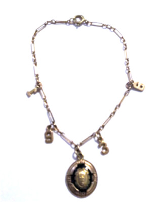 Vintage 10K Yellow Gold PHS High School Class Charm Bracelet 1938 | eBay