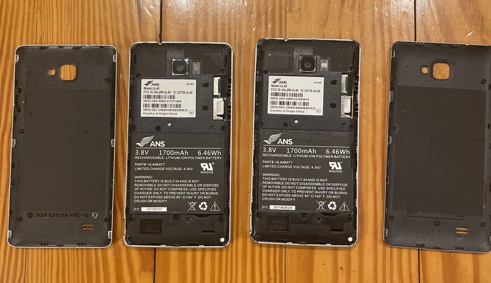 ANS UL40 16GB Silver Android Smartphone Assurance Wireless Lot Of 2 ...