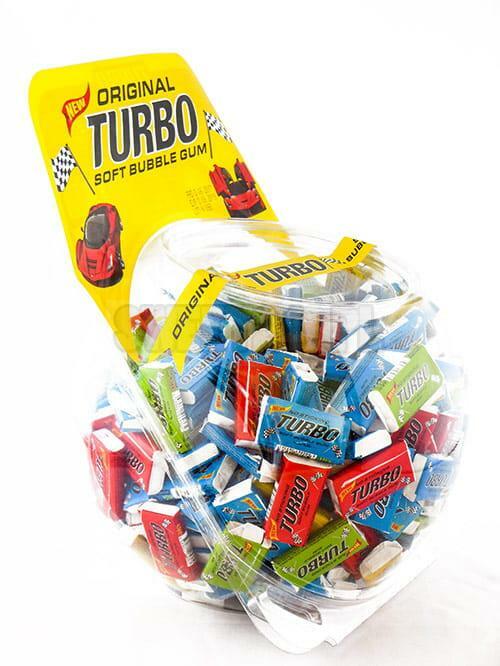 TURBO 300 x Chewing Bubble Gum Full BOX Collectible Wrappers 300pcs for ...