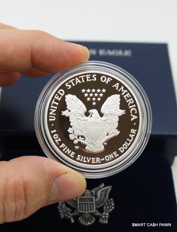 2007 W BU American Silver Eagle Dollar Burnished ASE Coin with Box and ...