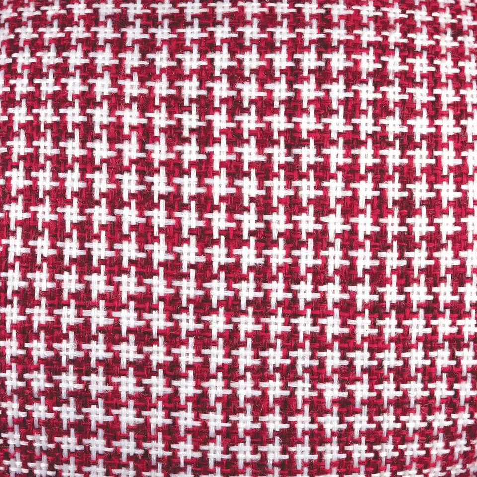 4" Rocking Chair Cushion Thick Red Houndstooth Pattern Ties Slip ...