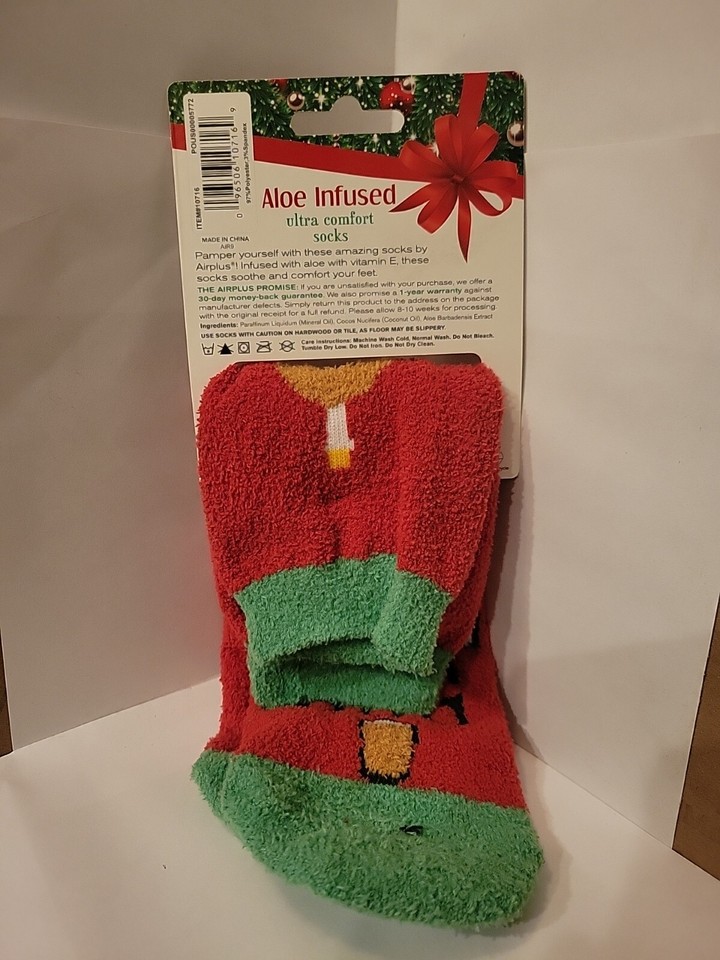 Airplus Aloe Infused w/ Vitamin E Womens Red "Bah Rum Bug" Size 5-11 | eBay