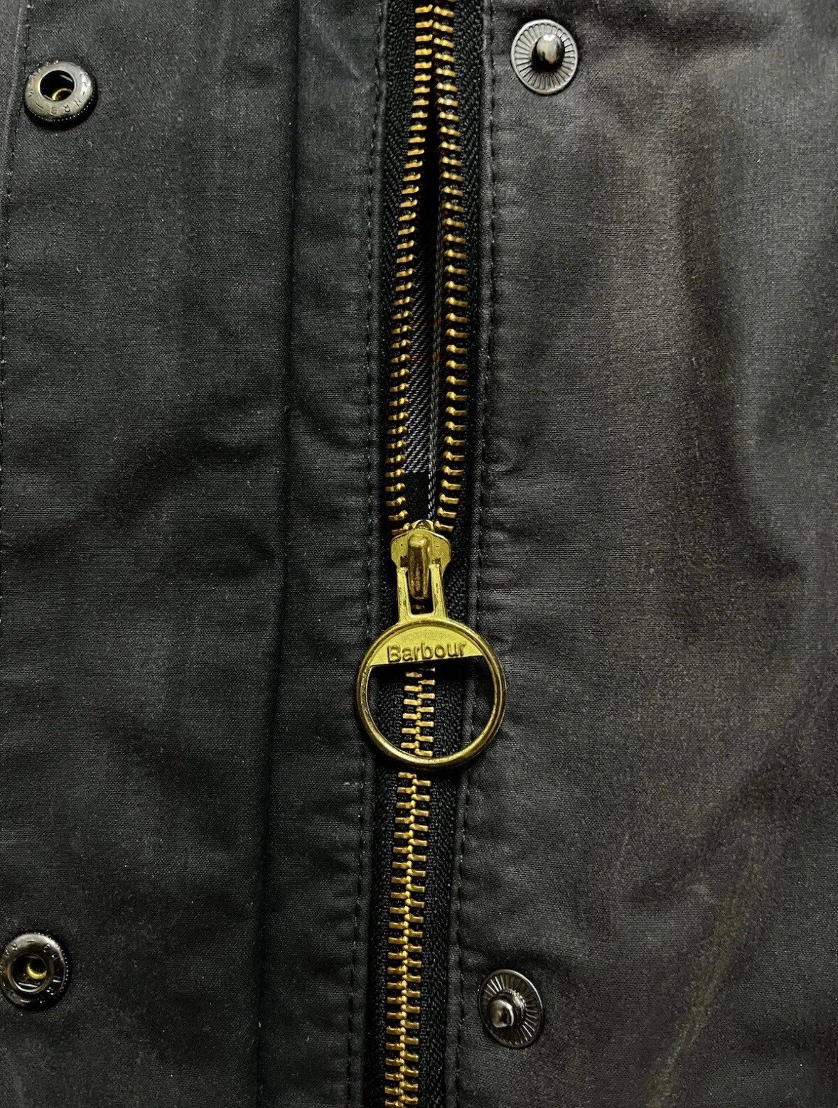 Barbour Short Newmarket Wax Jacket Ladies UK 14 Black - Gem