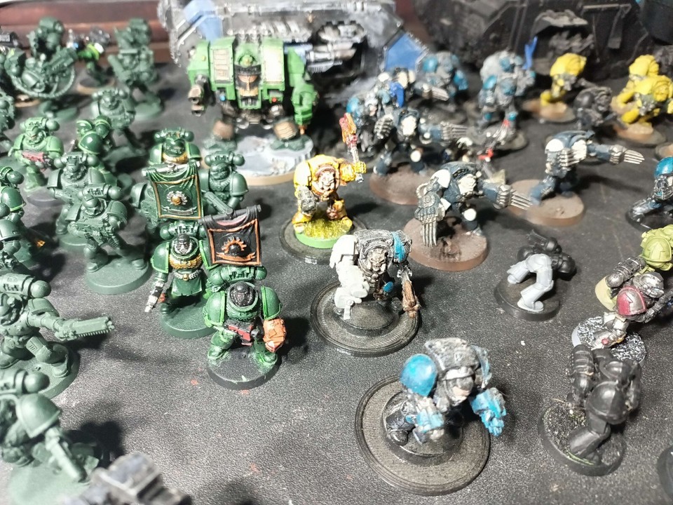Warhammer 40k Massive Lot of Firstborn Marines, Grey Knights, Eldar and ...