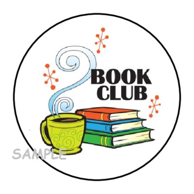 30 BOOK CLUB ENVELOPE SEALS LABELS STICKERS 1.5" ROUND PARTY FAVORS ...