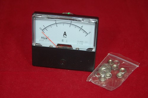 1PC AC 0-5A Analog Ammeter Panel AMP Current Meter 60*70MM directly ...