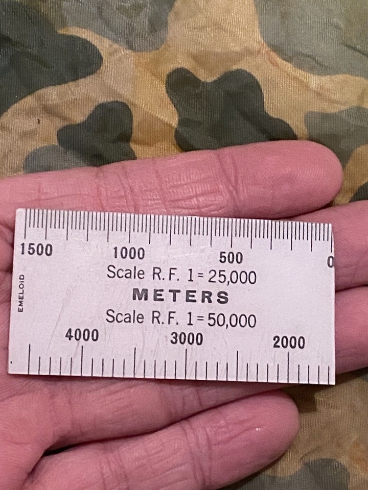 WW2 US EMELOID SCALE R.F. Meters Dug Artifact Paratrooper 82nd Airborne ...