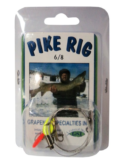 Muskie Pike Rigs for Tip-ups or Summer Pike Fishing PR68 1 Dozen ...