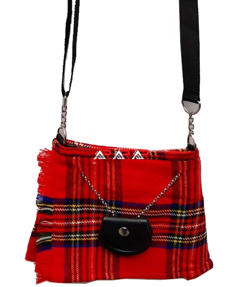 Ladies Shoulder Bags Scottish Kilt Tartan Bag Purse Handmade 4 Tartans ...