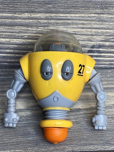 Vintage Burger King Kids Club Meal Toy 2000 Cubix Hop 2x Yellow Robot ...