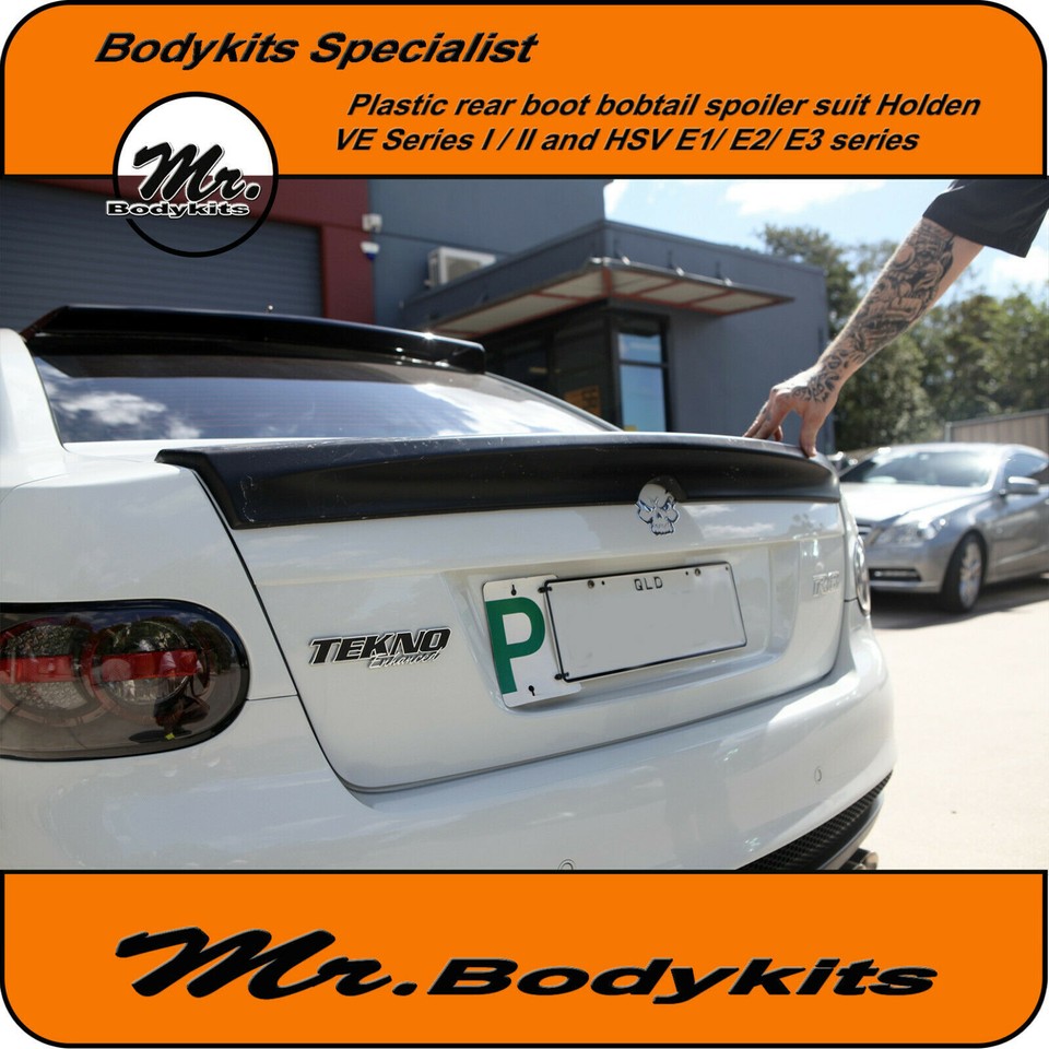 PLASTIC REAR BOOT BOBTAIL SPOILER WING FOR COMMODORE VE SS/SS V/SV6 ...