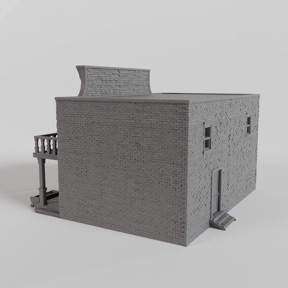 Dreadwood Frontier Town Old West Saloon 3D Printed Building 10-54MM ...