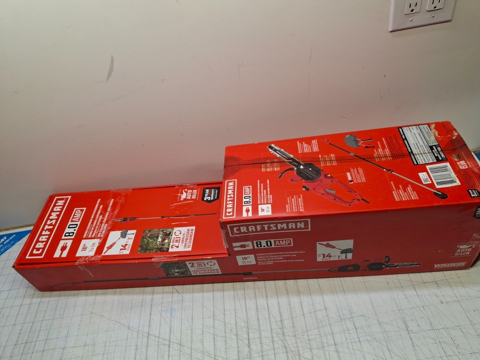 10" Corded Craftsman 8.0 Amp Polesaw Chain Saw NIB CMECSP610 | eBay