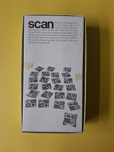 SCAN Parker Brothers 1970 Vintage Matching Card Game Complete Original ...