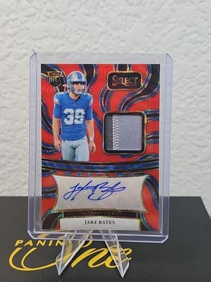 2024 Select Jake Bates Rookie Signature Patch Red Wave Prizm RC Auto # ...