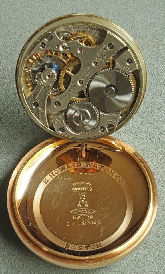 Howard 16 Size Series 11 21 Jewel Railroad Chronometer Pocket Watch ...