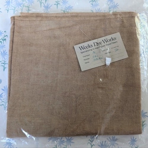 Weeks Dye Works Straw 30 Count Linen NEW 1/2 Yard Cross Stitch ...