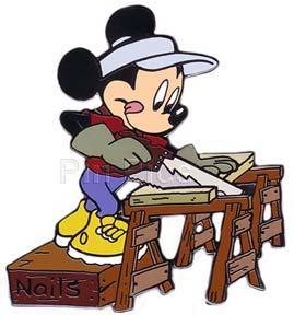 Disney Auctions Construction Mickey Mouse LE Pin | eBay