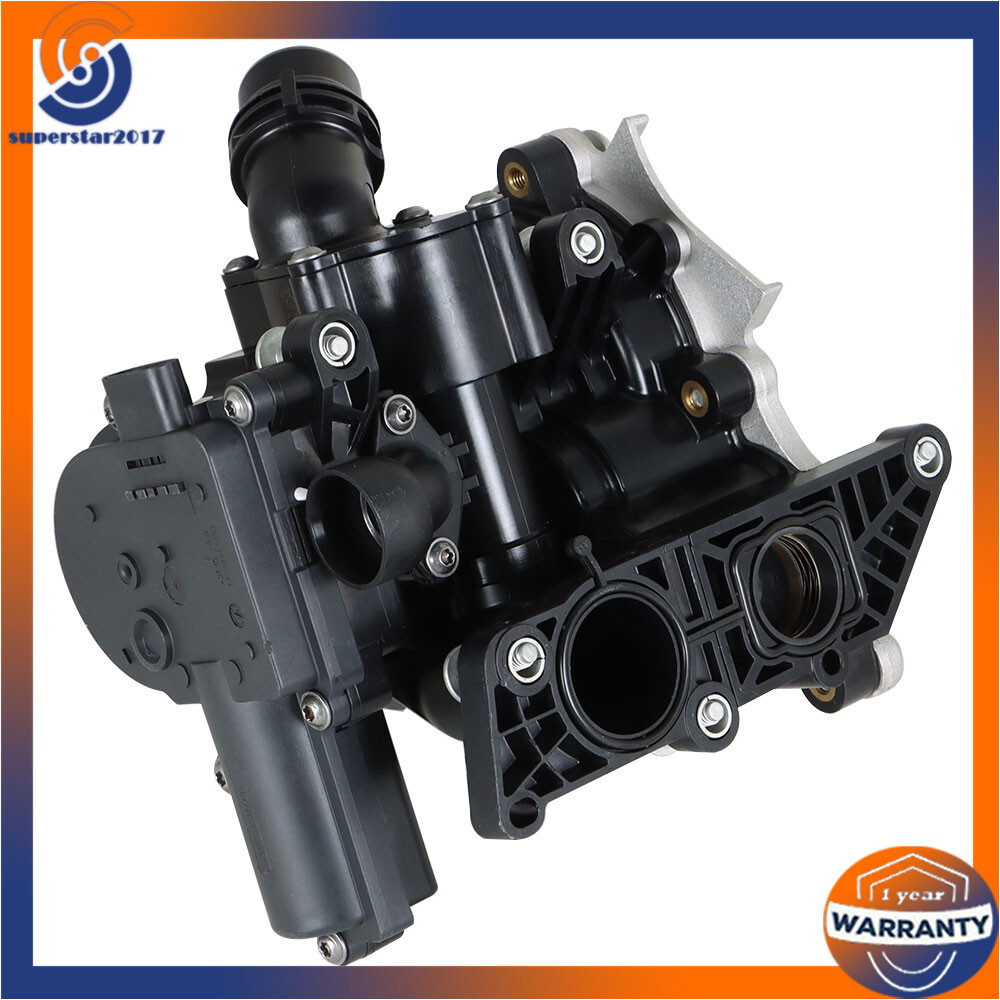 Aluminum Water Pump Thermostat Housing Assembly For VW GTI 1.8 2.0T ...