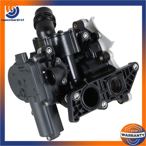 Aluminum Water Pump Thermostat Housing Assembly For VW GTI 1.8 2.0T ...