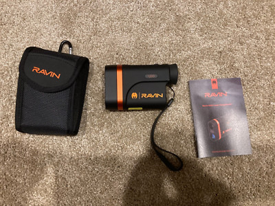 New Ravin 1200 Yard Laser Rangefinder, LCD w/Case & Lanyard, Black ...
