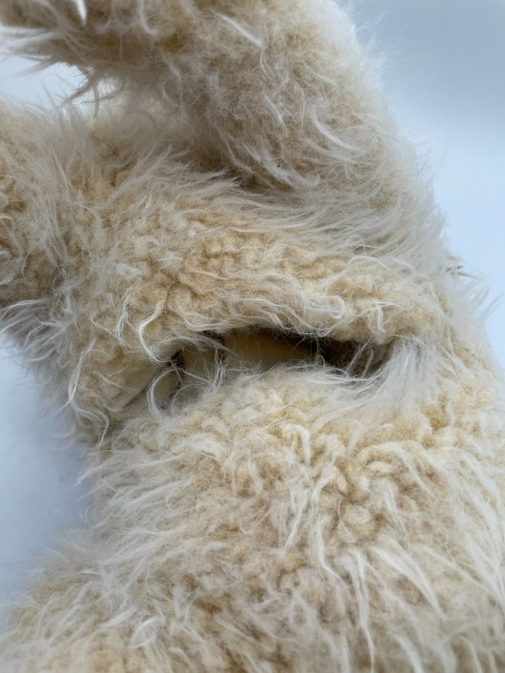 Folkmanis Jack Russell Terrier Dog Plush Hand Puppet Long Haired Shaggy ...