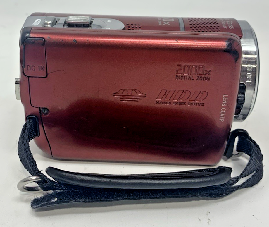 SONY Handycam DCR-SR68 60x Optical 2000x Digital Zoom Red Camcorder NO ...