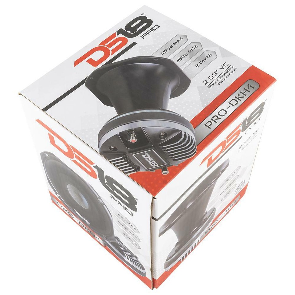 2 DS18 2" Aluminum Horn Compression Driver Tweeter 8 ohm 900 Watt Black ...