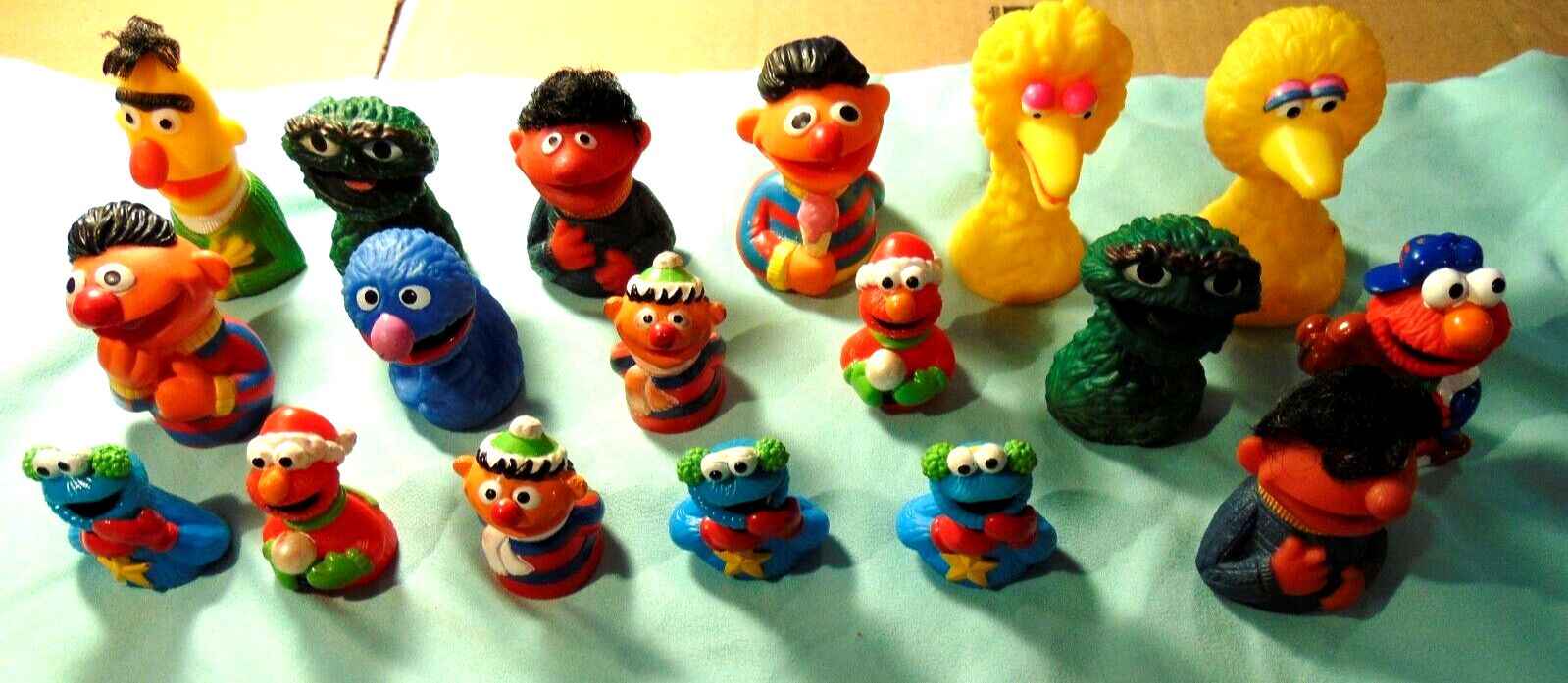 Lot of (18) - Vintage Sesame Street PVC Finger Puppets / Clean | eBay