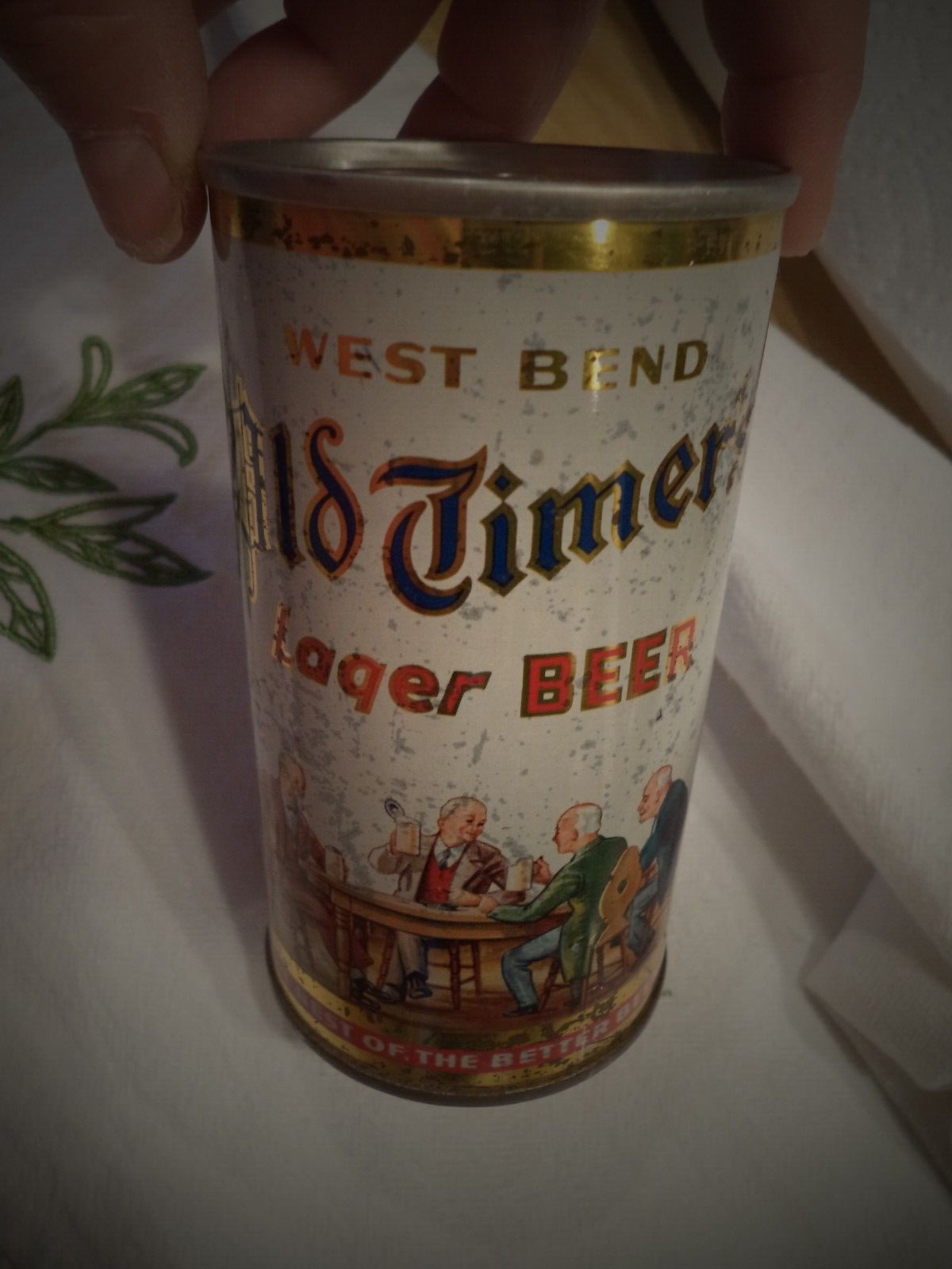 WEST BEND OLD TIMER'S LAGER BEER 12 OZ STRAIGHT EDGE STEEL CAN WEST ...