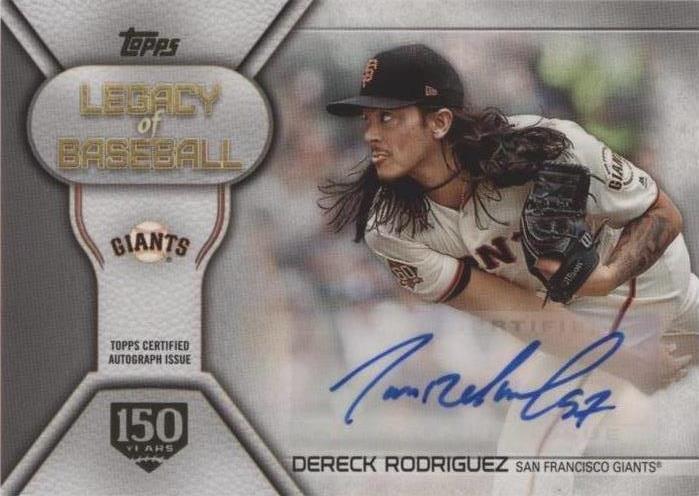2019 Topps - Legacy of Baseball Autographs Series 2 Dereck Rodriguez # ...