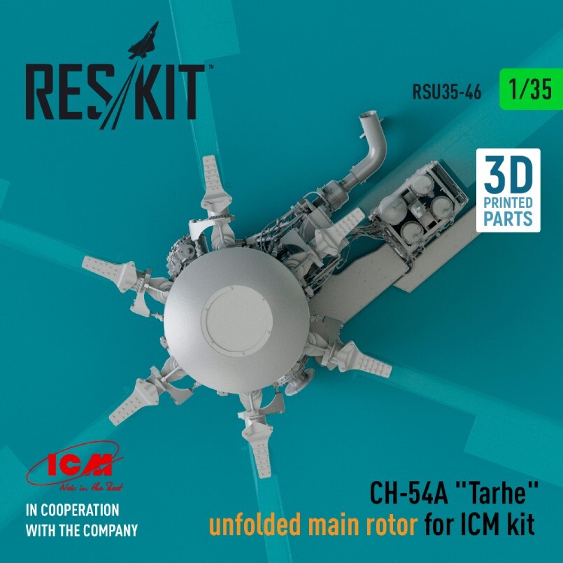 Reskit RSU35-0046 1:35 CH54A Tarhe unfolded the main rotor for ICM kit ...