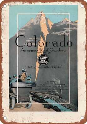 METAL SIGN - 1909 Missouri Pacific Colorado Roof Garden - Vintage Rusty ...