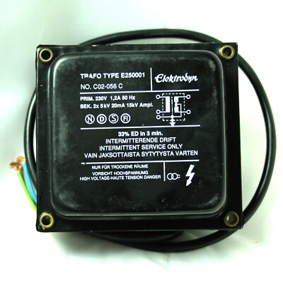 Elektrodyn Transformer E25/0001 230V Nu-Way C02-056 C - BNIB | eBay UK