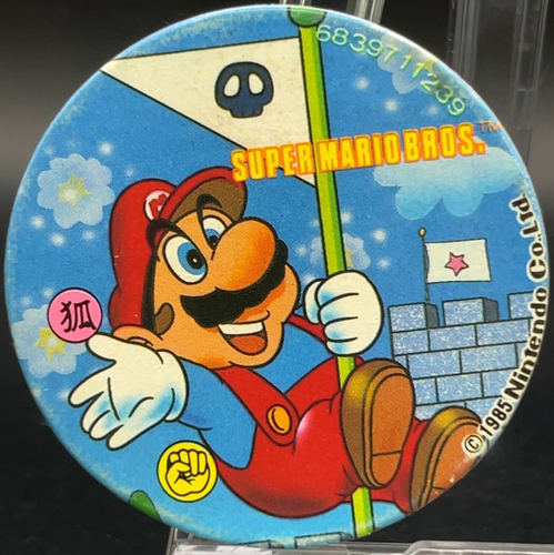 Mario Flag Menko Super Mario Bros Famicom Card Nintendo 1985 NES ...