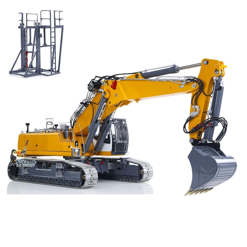 1/14 RC Full Hydraulic Excavator LESU LR960 Heavy Metal Construction ...