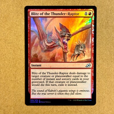 MTG ~ FOIL ~ Blitz of the Thunder-Raptor ~ IKO Ikoria Lair of Behemoths ...
