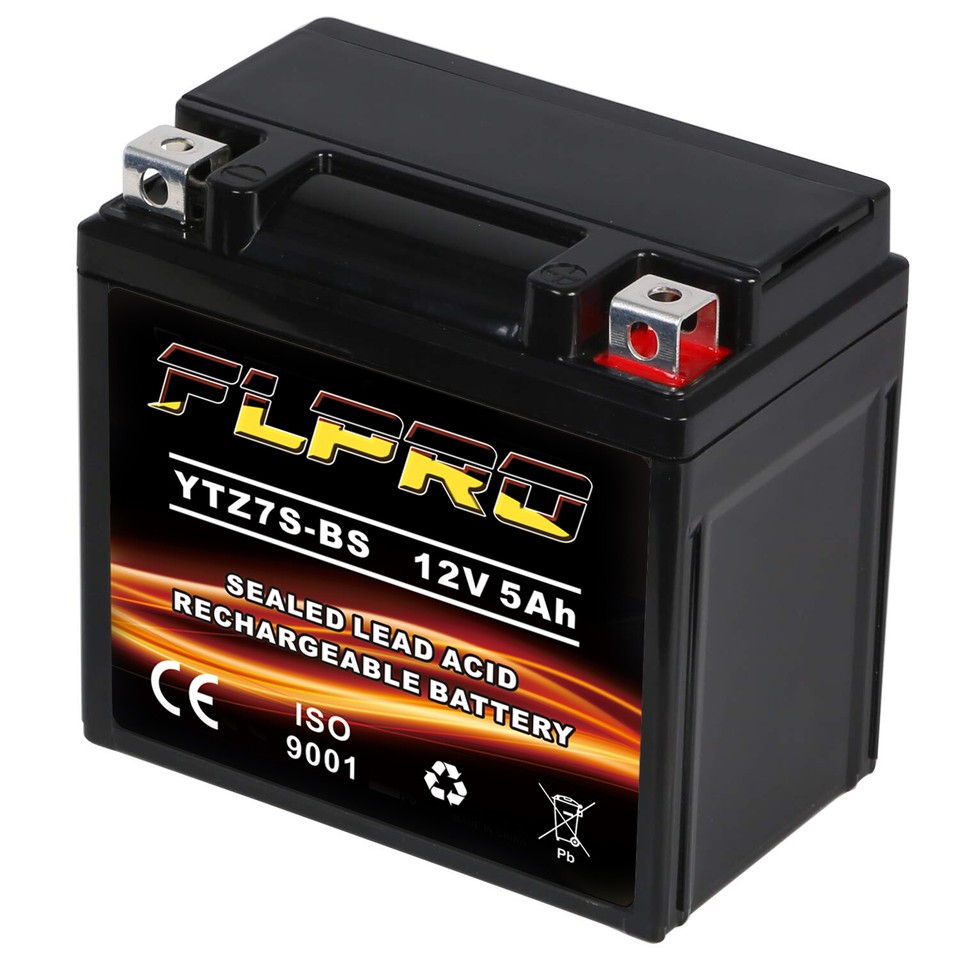 YTZ7S-BS Battery for Kawasaki KLX450R/ZX10R (non ABS)/ Suzuki DR-Z250 ...