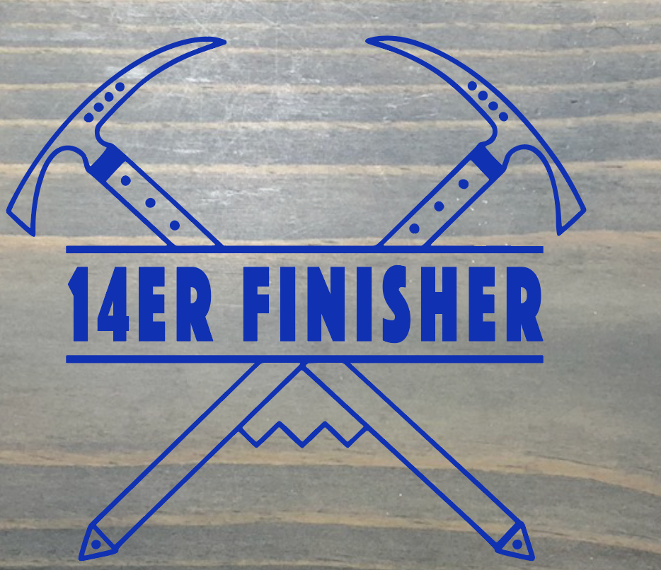 14er Finisher Sticker 5.5" Decal Colorado 14ers Fourteeners Climbing ...