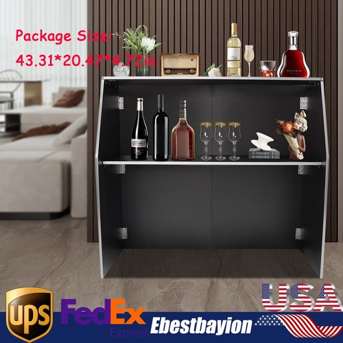 Portable Bar Cabinet Foldable Bar Portable Event Bar Rectangular ...