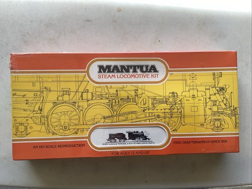 Mantua HO Scale Kit 505 0-4-0 Pony Locomotive & Tender Kit. NW Sealed ...