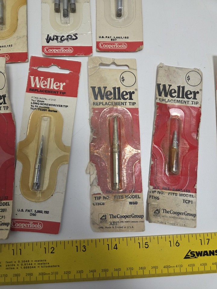 Weller Soldering Iron Tips New Various Lot Of 16 | eBay