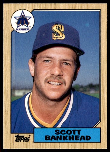 1987 Topps Traded Scott Bankhead . Seattle Mariners #2T | eBay