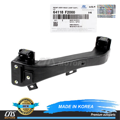 GENUINE Headlight Support Bracket LEFT for 17-20 Hyundai Elantra ...