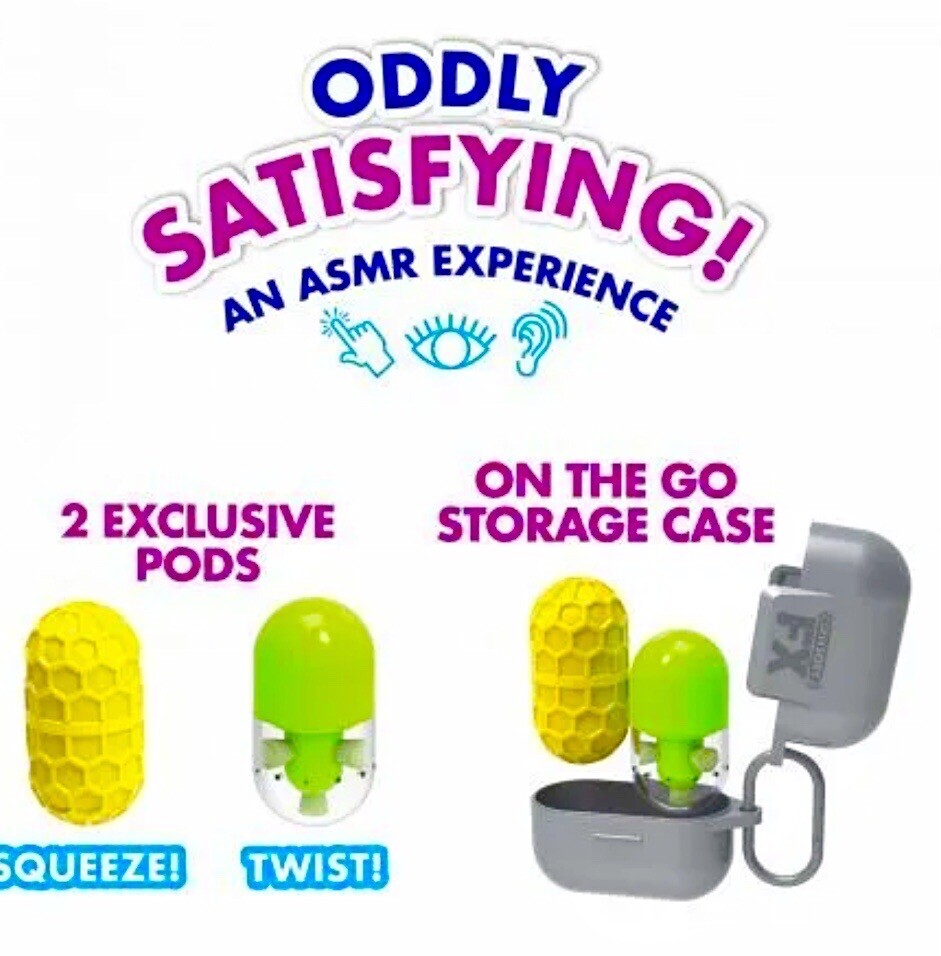 Oddly Satisfying Sensory FX ASMR Pod Carry Case Fidget Toy ADHD ADD ...