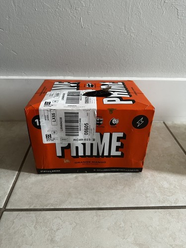 New Prime Energy Drink - ORANGE MANGO - 12 Pack | eBay UK
